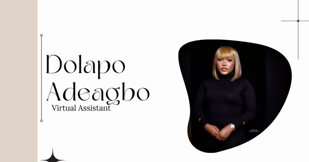 DOLAPO ADEAGBO - PORTFOLIO